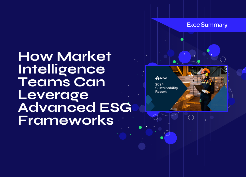 How Market Intelligence Teams Can Leverage Comprehensive ESG Frameworks ...